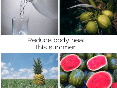 How to reduce heat in the body naturally this summer?